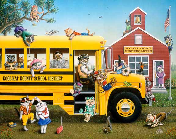 DR - Kool-Kat School Bus (kindergarten) © Don Roth - Ansada Licensing Group